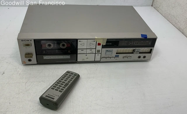 SONY TC-FX410R AUTO Reverse Stereo Cassette Deck With Remote Controller ...