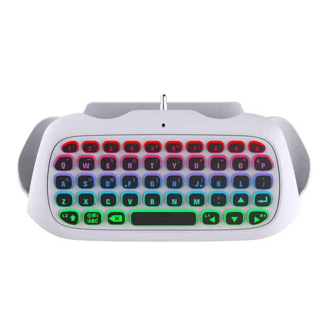 RGB WIRELESS CONTROLLER Keyboard with Audio Jack for PS5 Pro Game Chat ...