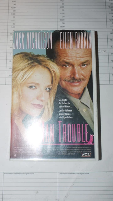 MAN TROUBLE JACK Nicholson Ellen Barkin VHS VIDEO Kassette EUR 1,00 - PicClick FR