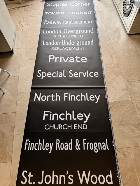 TOWER TRANSIT LONDON Bus Destination Blind Smartblind £42.28 - PicClick UK
