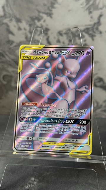 POKÉMON TCG MEWTWO & Mew GX Unified Minds 222/236 Full Art £63.11 ...