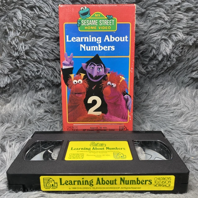 MY SESAME STREET Home Video Learning About Numbers VHS Tape 1986 Jim ...