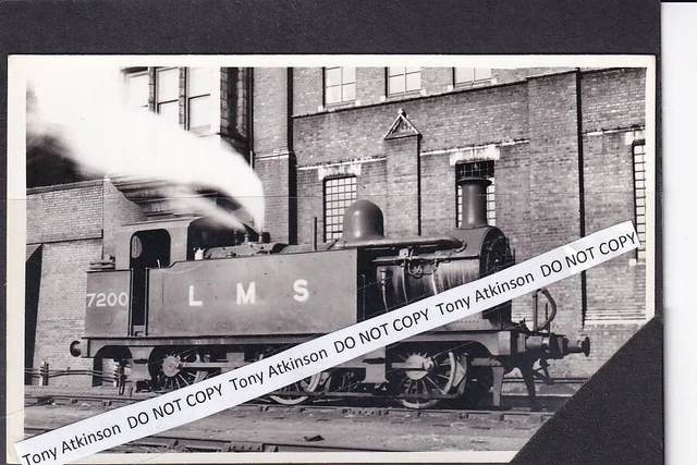 LMS - EX Midland - 3F Class 0-6-0T No. 7200 - Vintage Image - # L10159 ...
