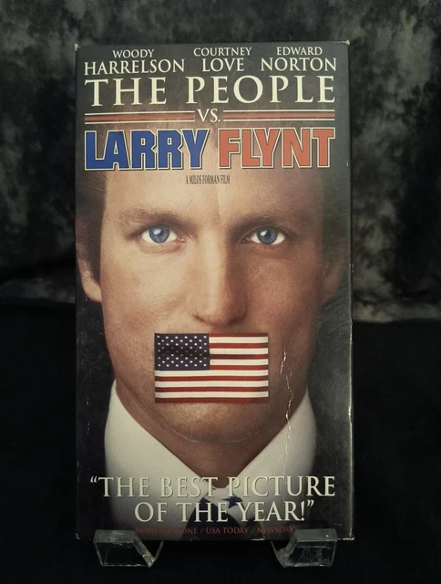 THE PEOPLE VS. Larry Flynt Used VHS Biography Drama Woody Harrelson ...