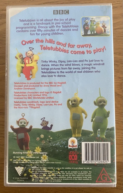 TELETUBBIES VHS DANCE with the Teletubbies BBC 1997 Video Tested $13.60 ...