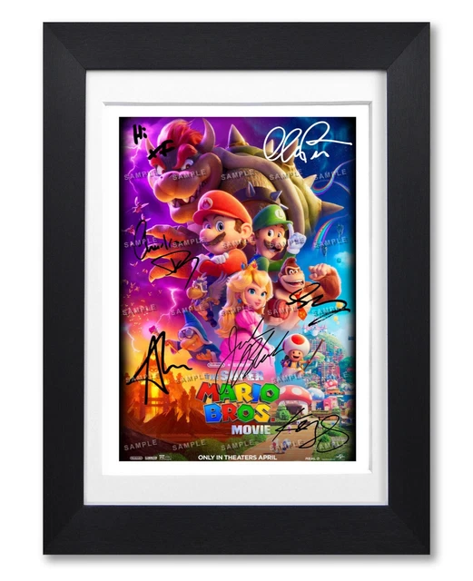 THE SUPER MARIO Bros Movie Cast Signed Poster Photo Print Autograph ...