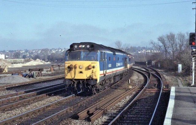 35MM ORIGINAL SLIDE BR British Railways Diesel Loco Class 50030 ...