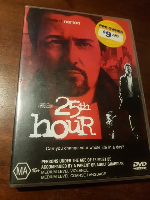 25TH HOUR (DVD) Region 4 Edward Norton, Barry Pepper Ex Rental £4.50 - PicClick UK