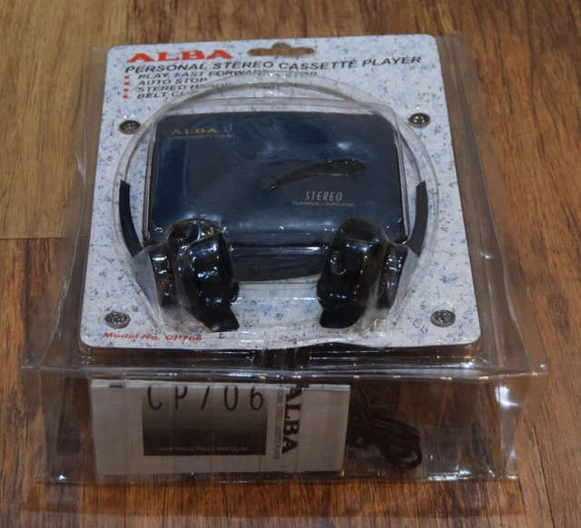 VINTAGE ALBA CP 706 Personal Stereo Cassette Player Walkman NEW ...