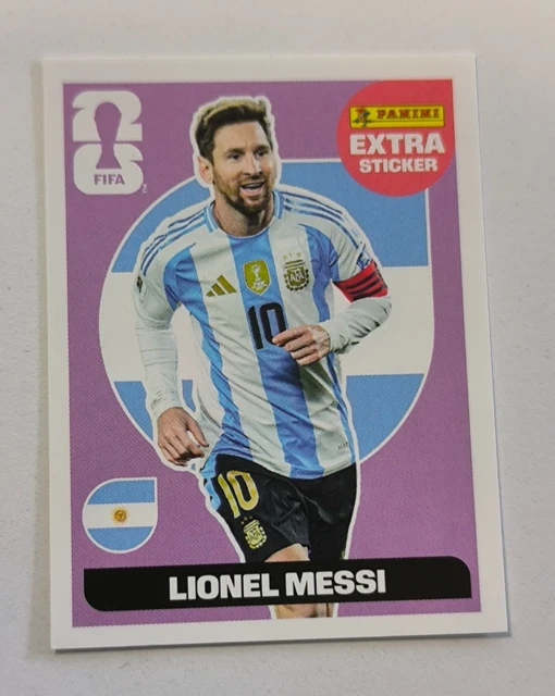 PANINI 2026 LIONEL Messi World Cup WM Sticker Purple Lila Extra Sticker ...