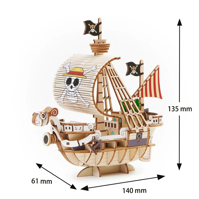 ONE PIECE GOING MERRY wooden 3D puzzle DIY kit from Japan 2026 £116.40 ...