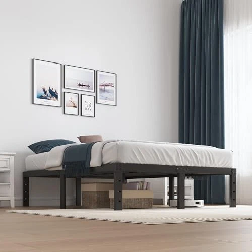 SHLAND SIZE BED Frame Heavy Duty Metal Platform Bed Frame No Box Full ...