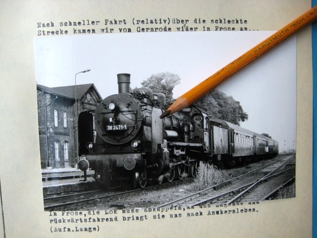 DDR FOTO DAMPFLOK Deutsche Reichsbahn 38 2471-1 Bahnhof Frose 1972 Orig.(7) EUR 15,00 - PicClick DE