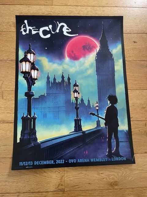 THE CURE OFFICIAL Poster Wembley Arena London 2022 261/6000 £79.00 ...