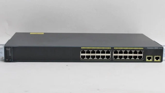 CISCO CATALYST 2960 Series 24-Port Ethernet Gigabit Network Switch Hub ...
