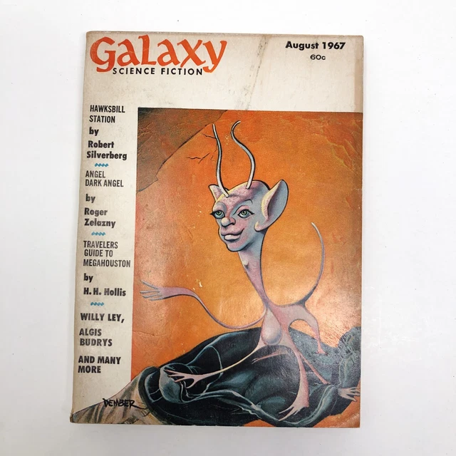 GALAXY SCIENCE FICTION Magazine August 1967 Vintage Silverberg £11.00 ...