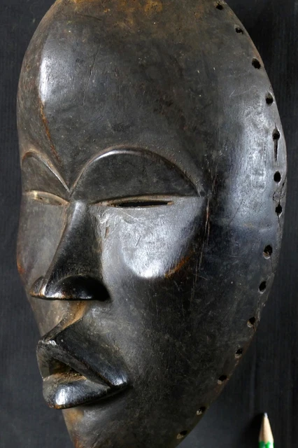 ANCIEN MASQUE DAN, féminin, bois et clou, (Côte d'Ivoire) EUR 250,00 ...