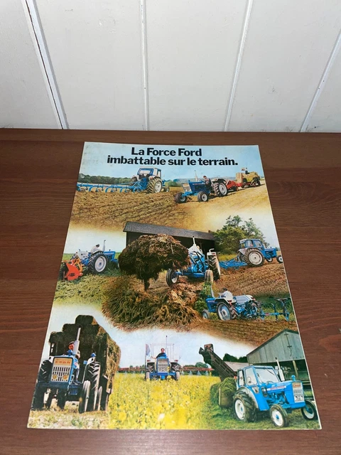 BROCHURE PROSPEKT PROSPECTUS GAMME TRACTEUR FORD tractor-traktor-massey ferguson EUR 6,99 ...