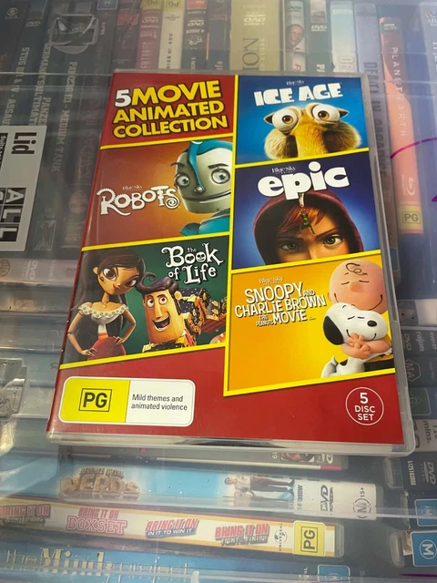 ICE AGE ROBOTS Epic The Book Of Life Snoopy And Charlie Brown Dvd Movie ...
