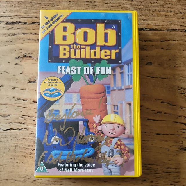 BOB THE BUILDER - Feast Of Fun (VHS, 2004) signed by Neil Morrisey ...