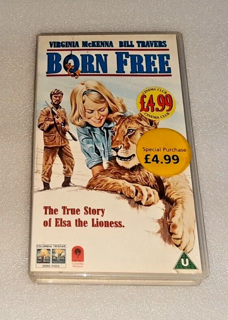 BORN FREE VHS Video, Virginia McKenna Bill Taverns, The True Story ...