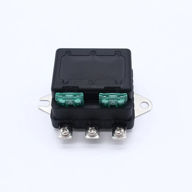 TWIN HEADLIGHT RELAY 12V 30A 6 Pin External Blade Dual Fuses New EUR 22 ...