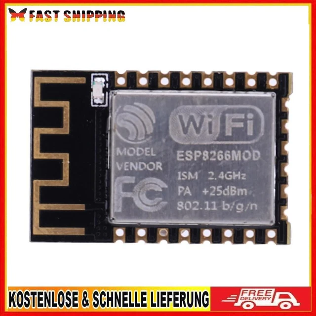 ESP8266 MODULO WIRELESS seriale WIFI ESP-12E/ESP-12F modulo elettronico (ESP-12E) EUR 6,09 ...