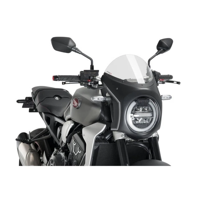 PUIG ECRAN SEMI-CARENE Honda Cb650R Neo Sports Cafe 19-23 Transparent-Noir EUR 230,99 - PicClick FR