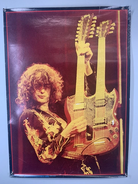 LED ZEPPELIN JIMMY Page Poster Original Vintage Big O Posters circa ...
