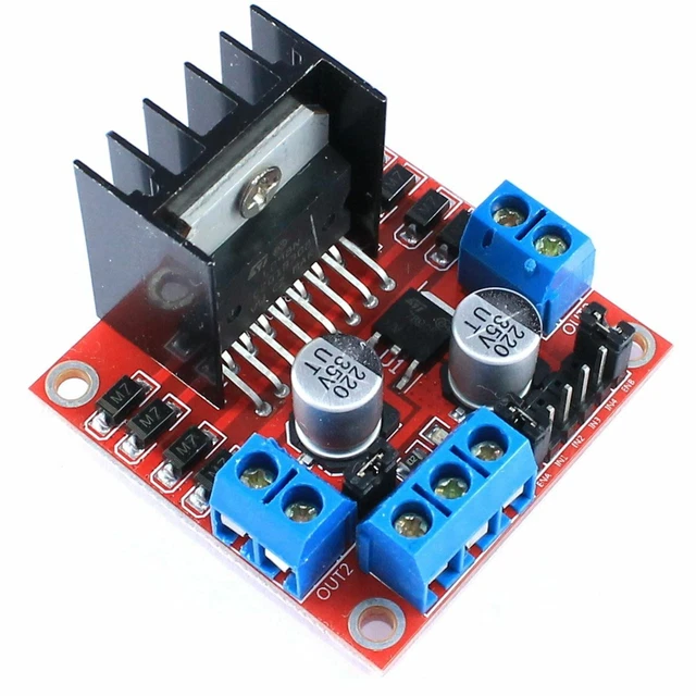 L298N DUAL H-BRIDGE Motor Driver Controller Arduino Raspberry Pi Flux ...