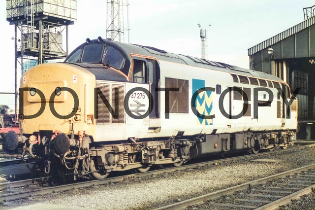 UK DIESEL TRAIN Railway Photograph Of Class 37 Loco 37275. Rm37-951 £1. ...