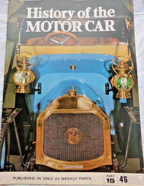 HISTORY OF THE Motor Car Magazine 1969 No 15 Published in 23 weekly ...