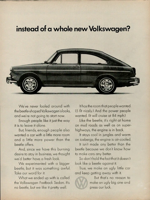1965 VOLKSWAGEN BEETLE-SHAPED Different Ugly Big One Press Luck Vintage ...