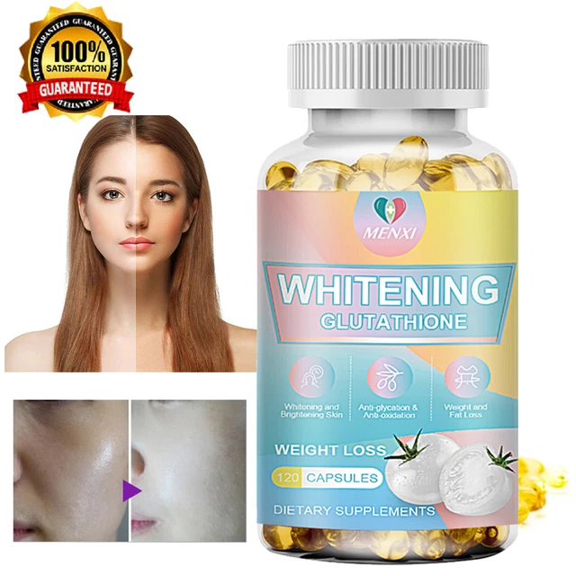 GLUTATHIONE WHITENING CAPSULES Antioxidant Anti-Aging Skin Whitening Brightening £10.90 ...