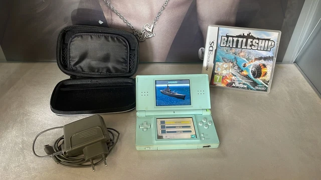 CONSOLE NINTENDO DS Lite verde acqua più gioco battleship e cover ...
