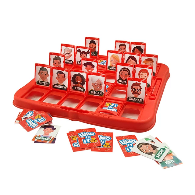 GUESS WHO GAME Classic Kids Family Board Games Fun Traditional Toy Boy ...