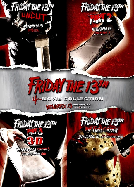 FRIDAY THE 13TH - 4 Movie Collection 1 - 4 - Betsy Palmer, Kevin Bacon ...
