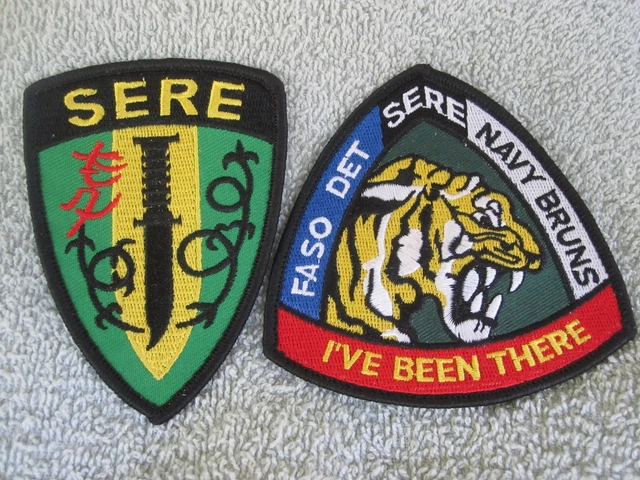 SERE &SURVIVAL EVASION Resistance Escape" Training Patches SERE US NAVY ...