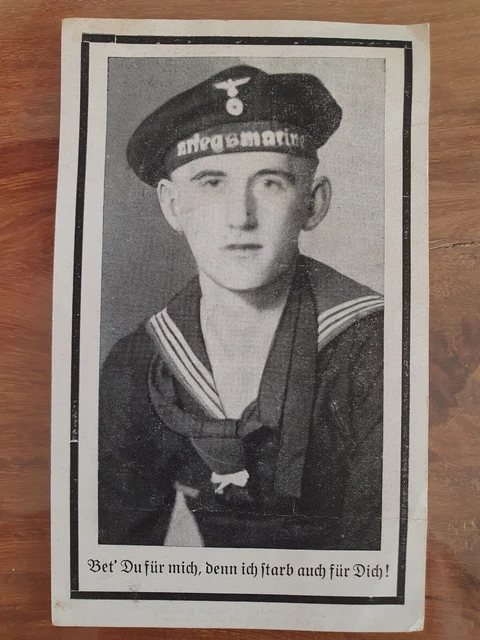 STERBEBILD WK 2/DEATH Card WW2: Matrose, Hilfskreuzer Doggerbank, gef ...