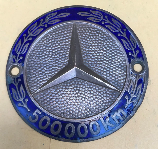 BADGE MERCEDES-BENZ 500000 Km kilometer auto car high mileage award B £ ...