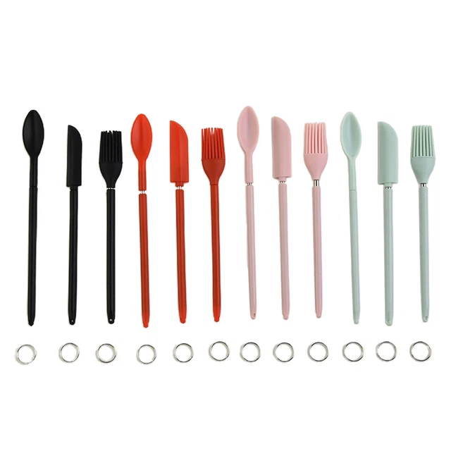 MINI SILICONE TELESCOPING Spatula for Easy and Efficient Cooking Spoon ...