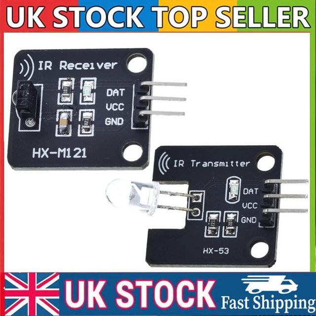Digital 38khz Ir Transmitter And Receiver Sensor Module Kit For Arduino £519 Picclick Uk