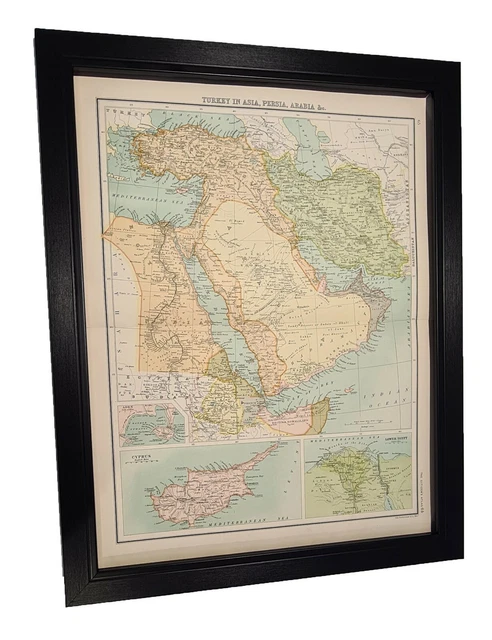 ANTIKE GERAHMTE BÜRGERATLAS Weltkarte aus der 1890er Jahre Türkei in Asien EUR 41,49 - PicClick DE