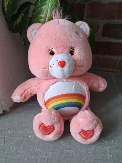 VINTAGE CARE BEAR Interactive Talking Rainbow Cheer Bear 13" 2003 Plush ...