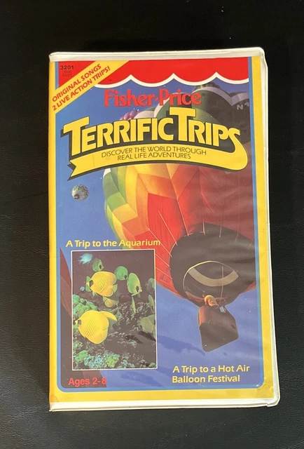 FISHER PRICE TERRIFIC Trips A Trip To A Hot Air Balloon & Aquarium (VHS ...