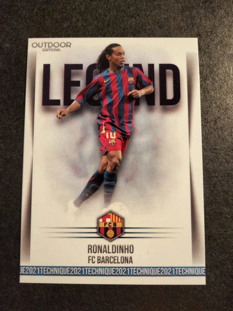 RONALDINHO LEGEND F. C. Barcelona Outdoor Custom Card Technique 2021 ...