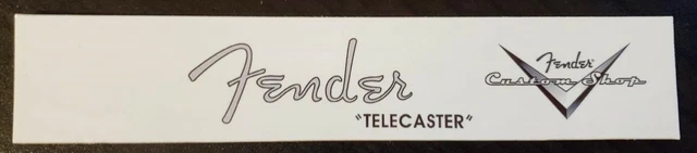 FENDER TELECASTER W/ custom shop headstock waterslide decal EUR 9,67 ...