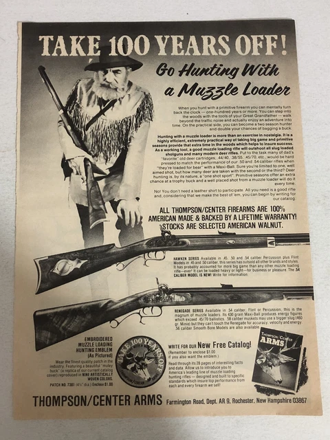 THOMPSON CENTER ARMS Print Ad Advertisement Vintage 1970s pa5 $9.37 ...