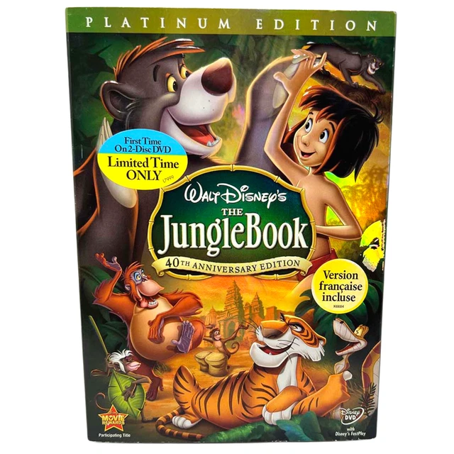 THE JUNGLE BOOK (DVD, 2007) Platinum Edition Disney Classic Good ...