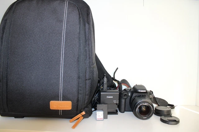 CANON EOS 2000D DSLR Camera + 18-55mm IS II Lens Bag Charger 64GB SD £ ...